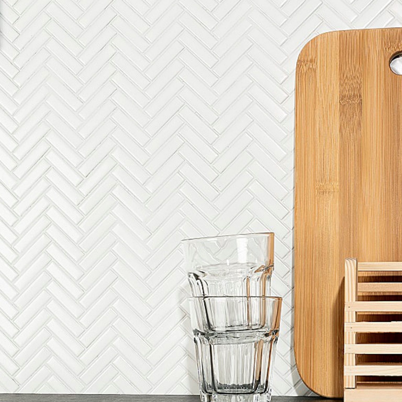Arkitect White Mosaic Tile - Love Mosaic