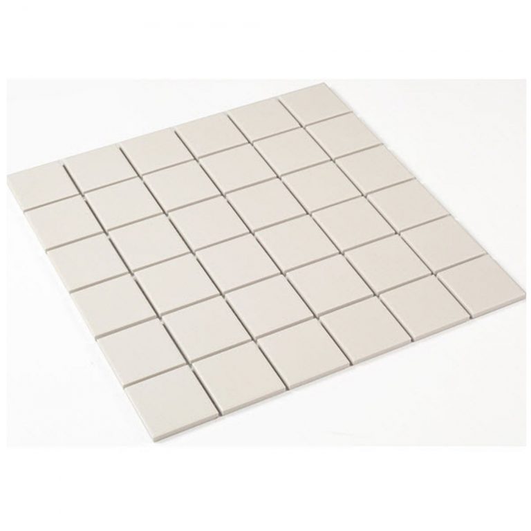 Devon White Mosaic Tile - Love Mosaic