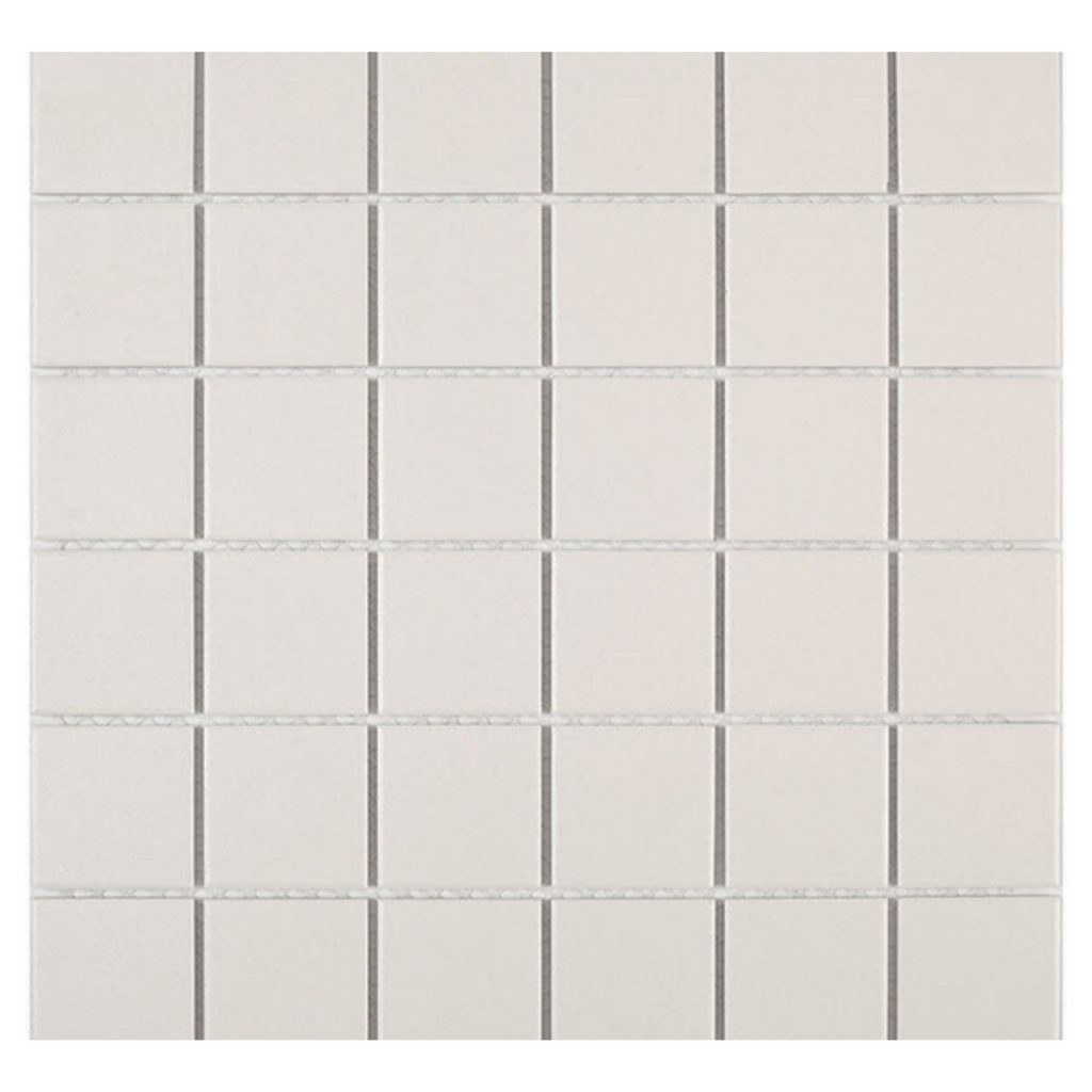 Devon White Mosaic Tile - Love Mosaic
