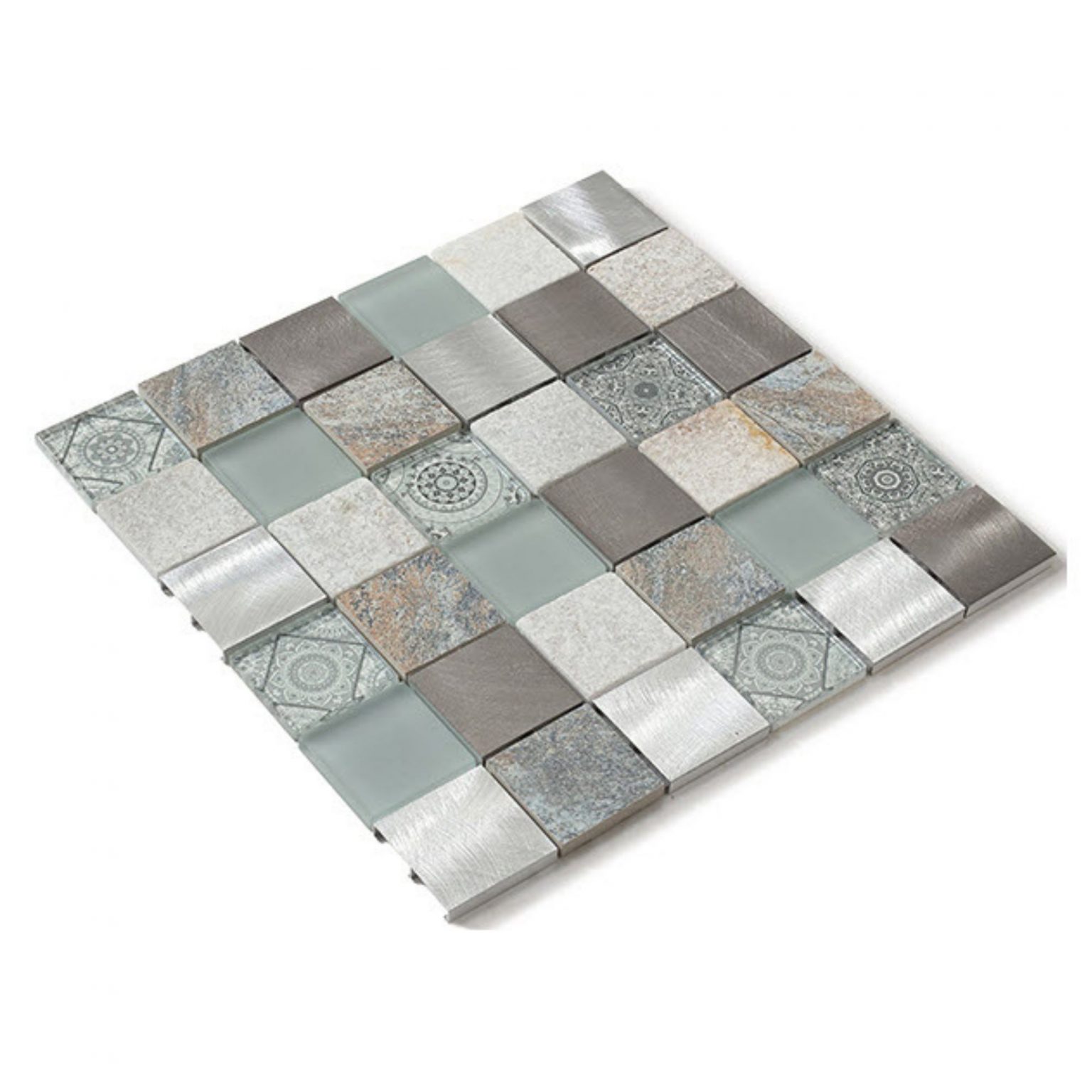 Earth Grey Mosaic Tile - Love Mosaic