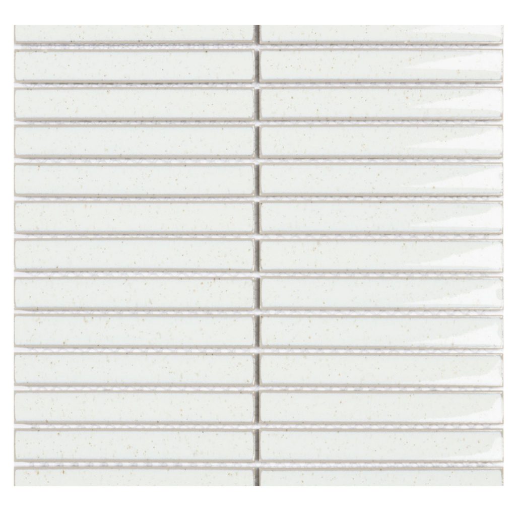 Kit Kat White Mosaic Tile - Love Mosaic