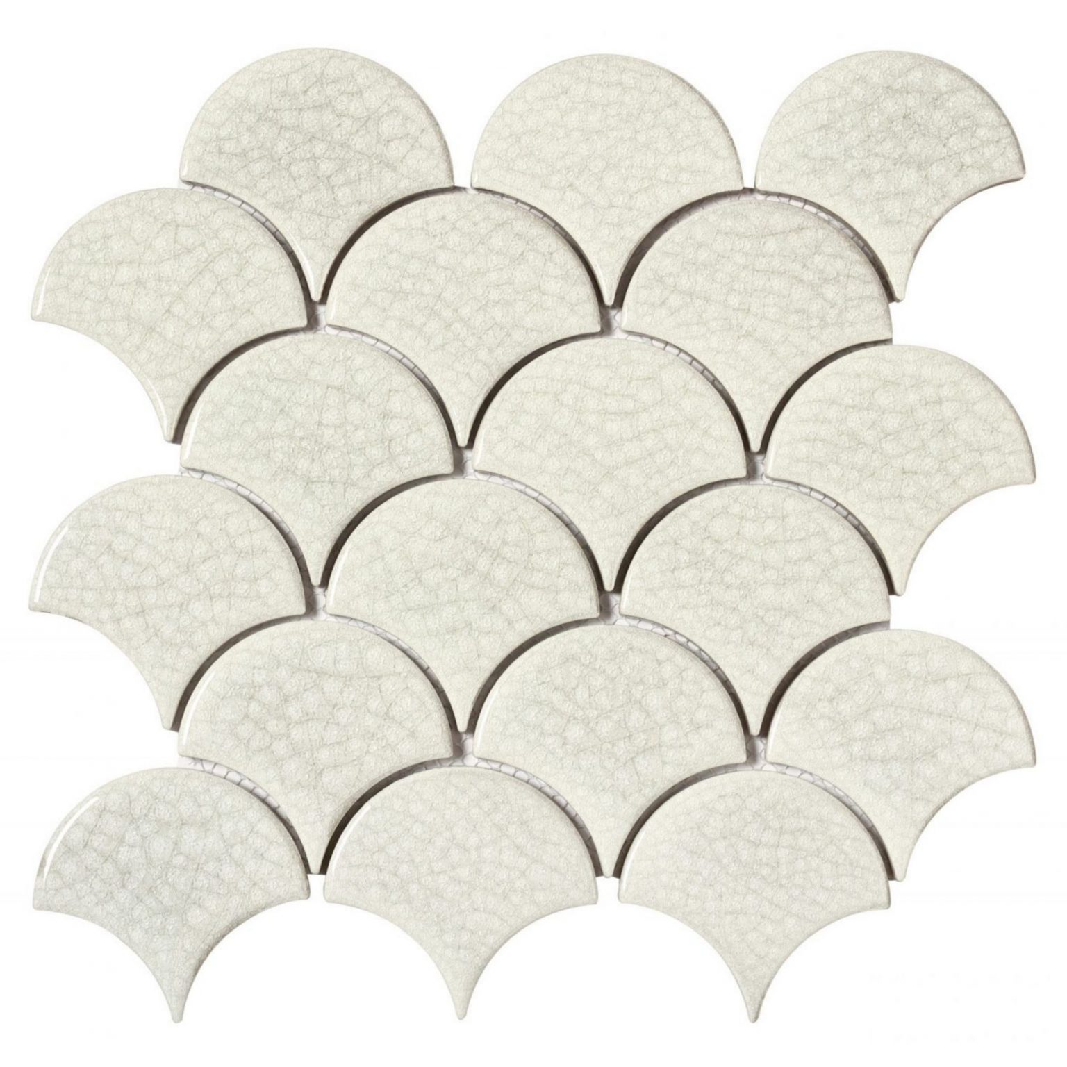 Ocean White Mosaic Tile - Love Mosaic