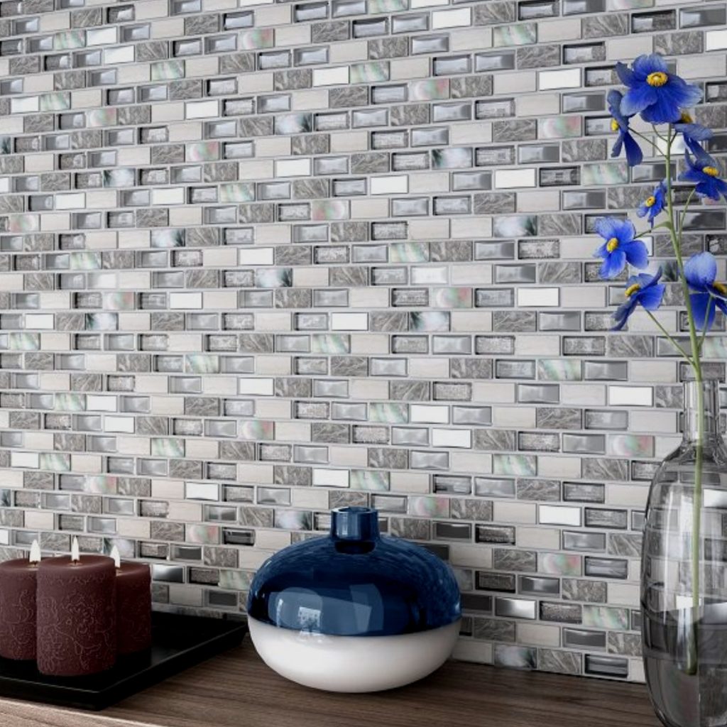 Origins grey Mosaic Tile - Love Mosaic