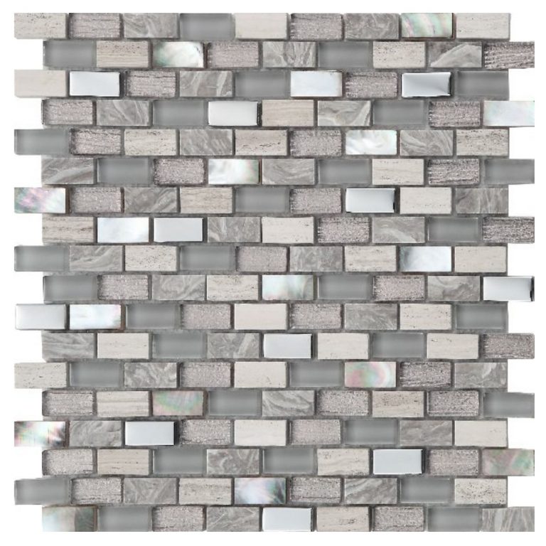Kit Kat Grey Mosaic Tile - Love Mosaic