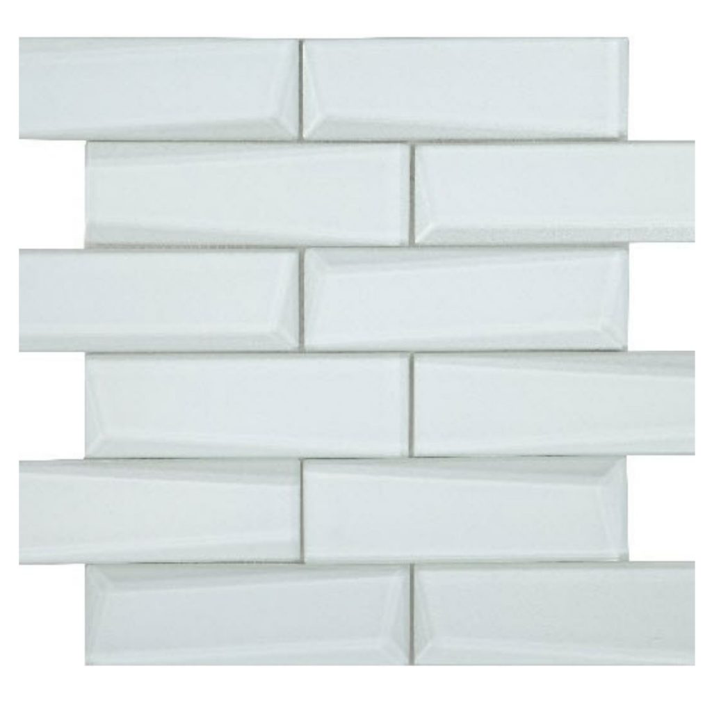 Rapids White Mosaic Tile - Love Mosaic
