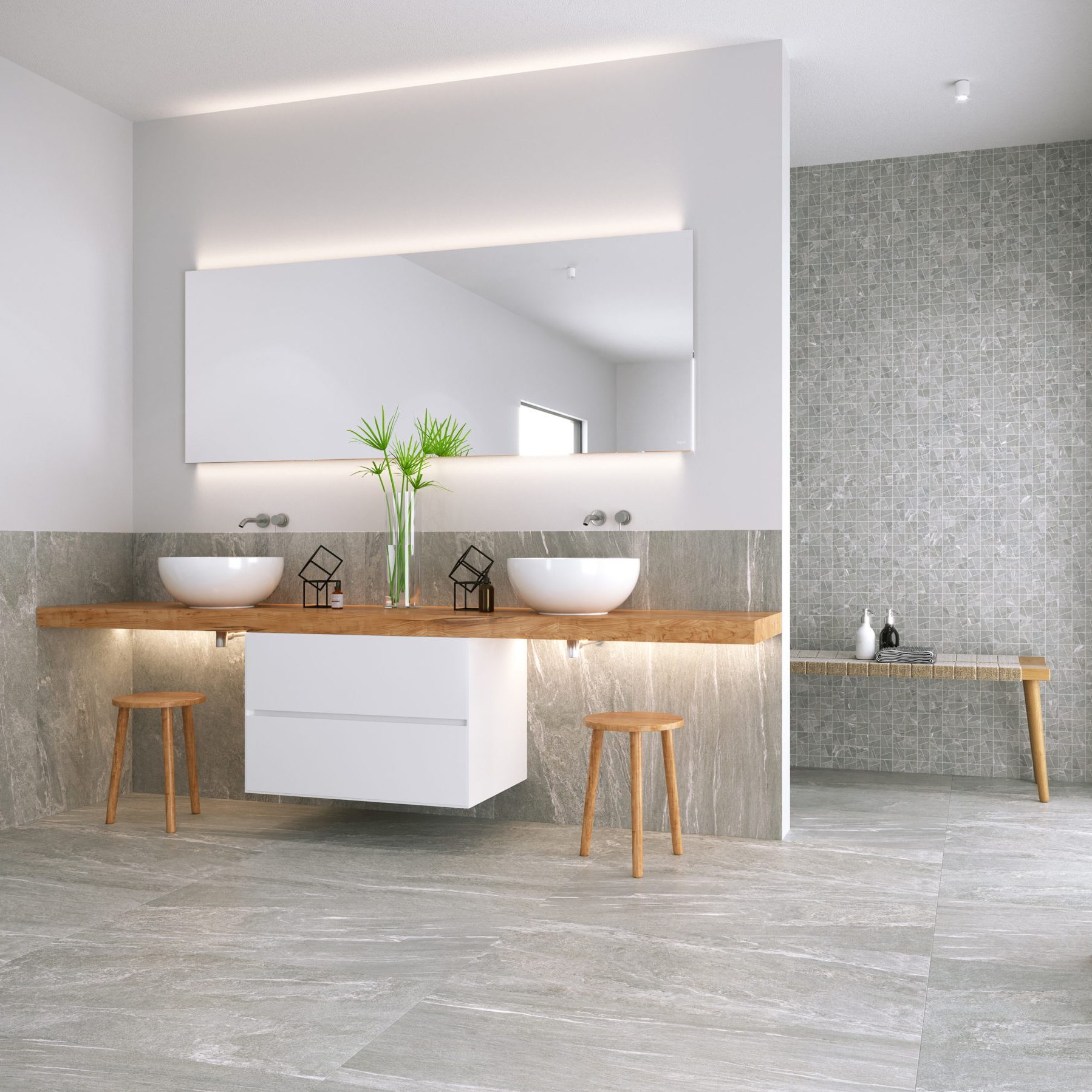 Eye-catching Grey mosaic tiles for your home in 2022 - Love Mosaic