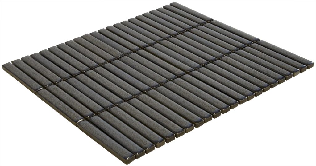 Kit Kat Mini Speckle Grey-Blue Mosaic Tile - Love Mosaic