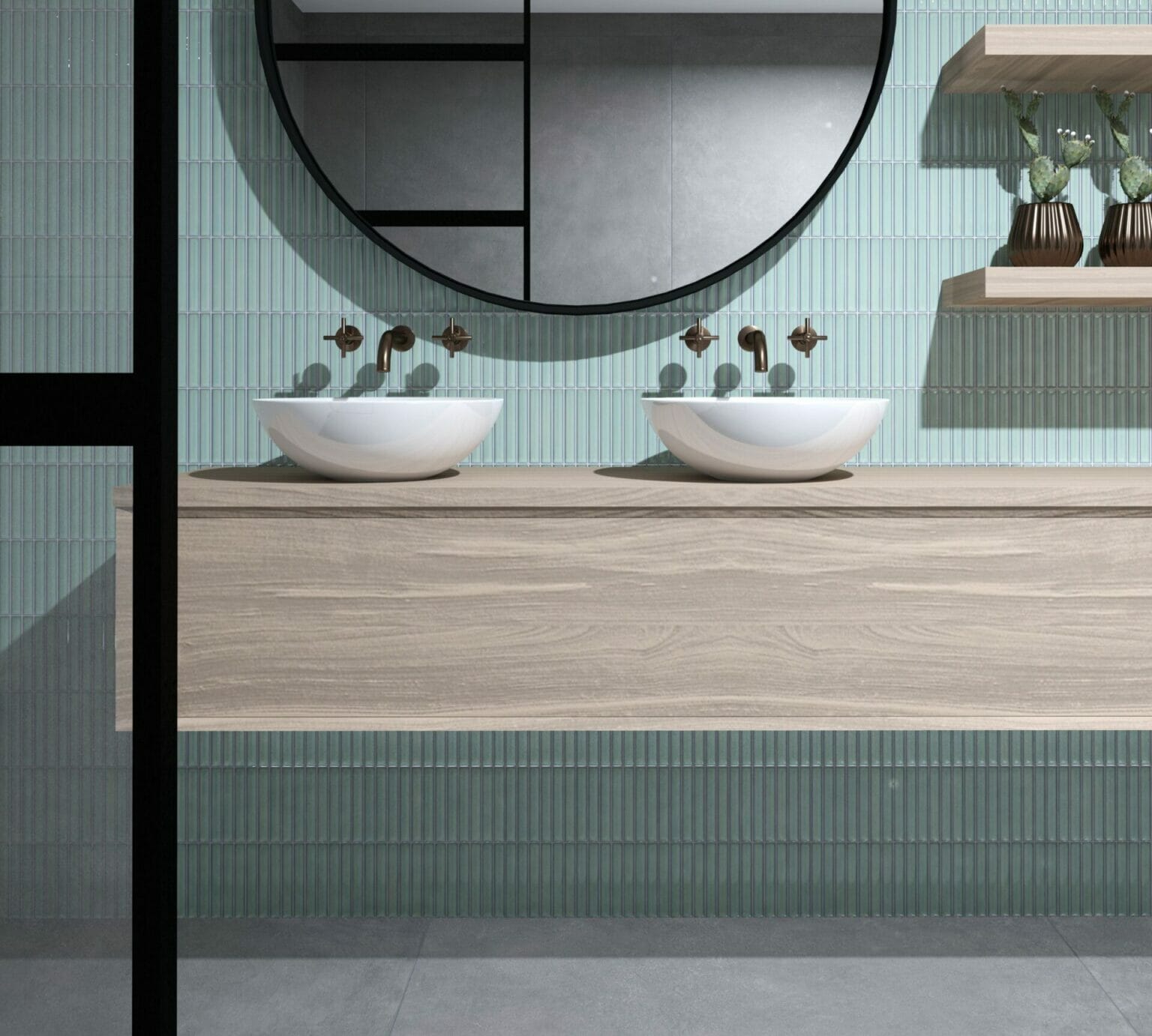 Kit Kat Turquoise Mosaic Tile - Love Mosaic