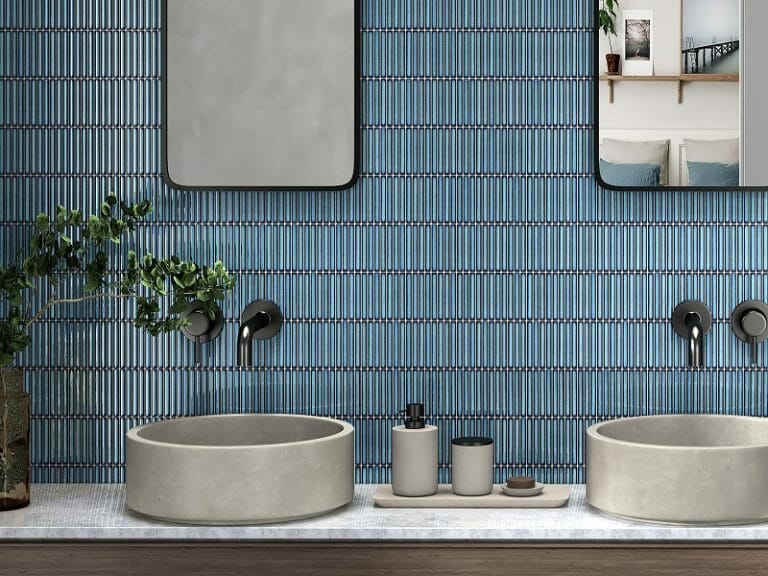 Kit Kat White Mosaic Tile - Love Mosaic