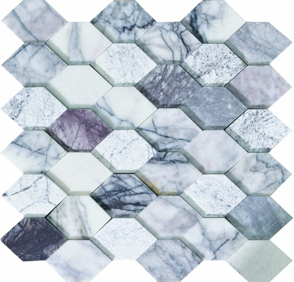 Original Style Delta White Stone Mosaic - Love Mosaic