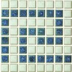 Original Style Aegean Greek Key Dark Blue Mosaic - Love Mosaic
