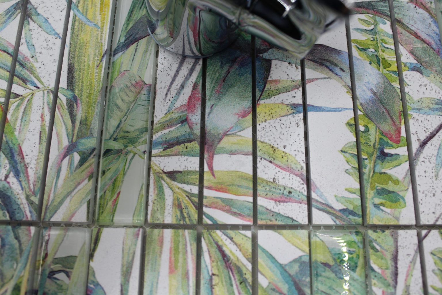 Kit Kat Jungle Pattern Mosaic Tile - Love Mosaic