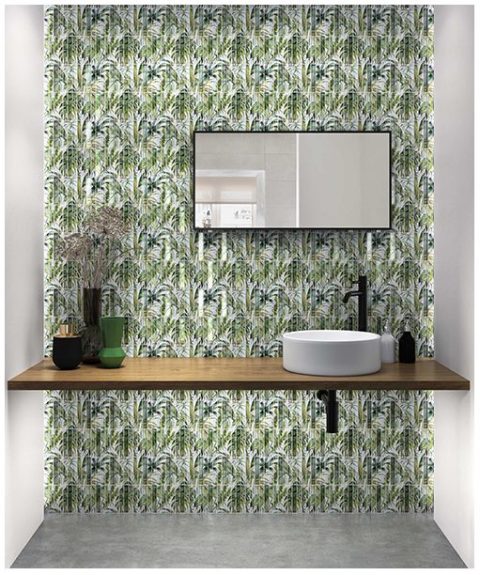 Kit Kat Jungle Pattern Mosaic Tile - Love Mosaic