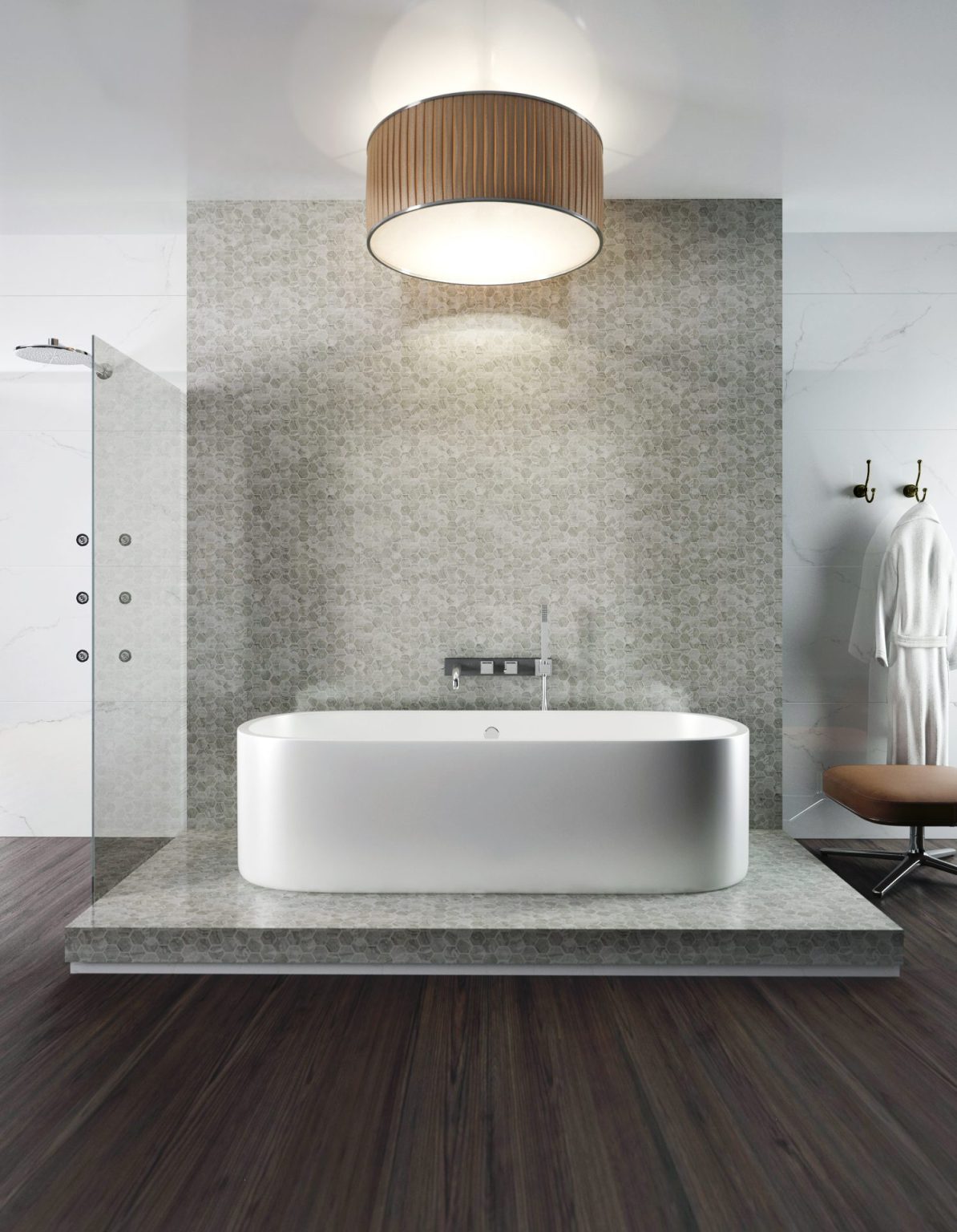 Petra Core Matt Glass Hexagon - Love Mosaic