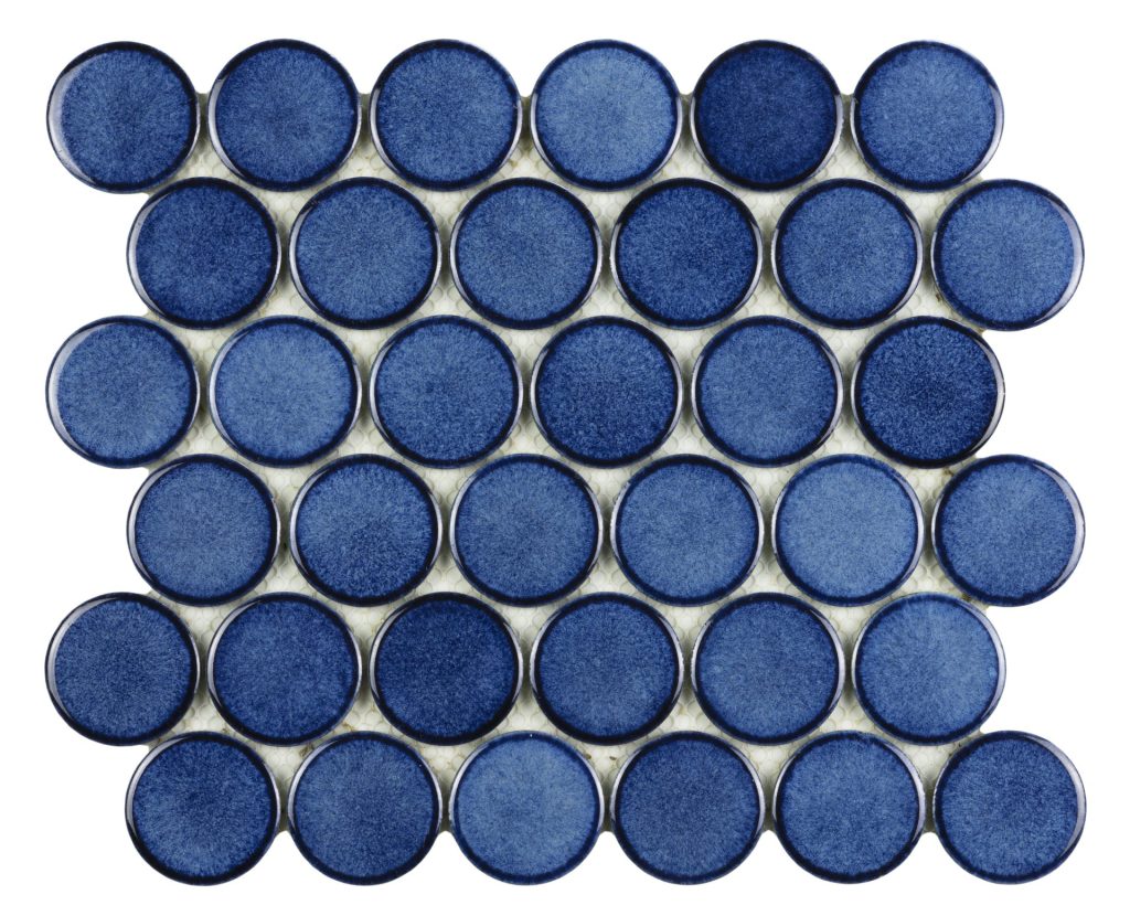 Penny Round Blue 'Cookie' Mosaic - Love Mosaic